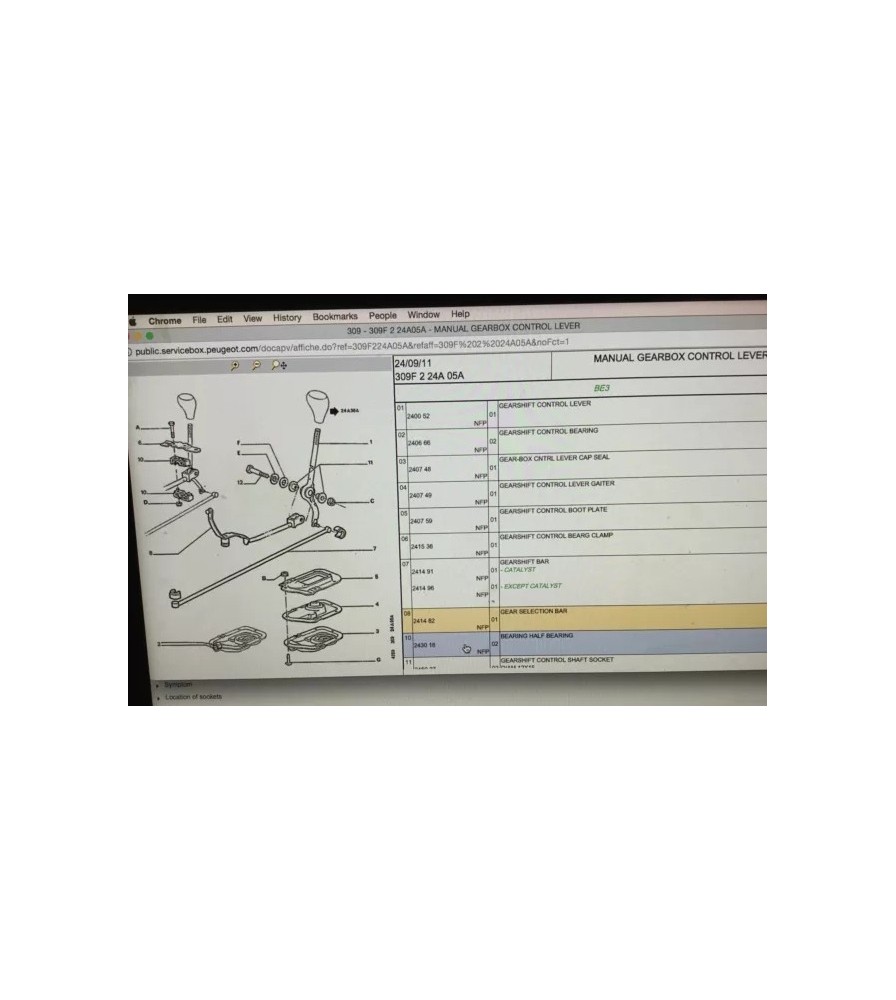 Peugeot 205 GTI & 309 GTI Gearbox Linkage (BE1 & BE3) - 2414.82 - Spoox ...