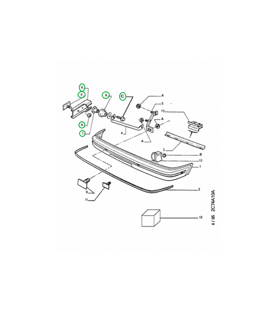 Peugeot 205 GTI Complete Front Bumper Slider Fitting Kit - Spoox Motorsport