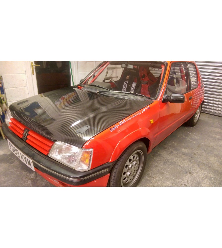 Peugeot 205 Full Carbon Fibre Automatic Bonnet - Spoox Motorsport