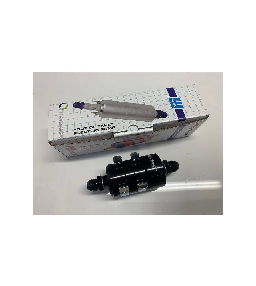 Sytec Black Bullet Fuel Filter -6 JIC In & Out (Stainless Steel Element ...
