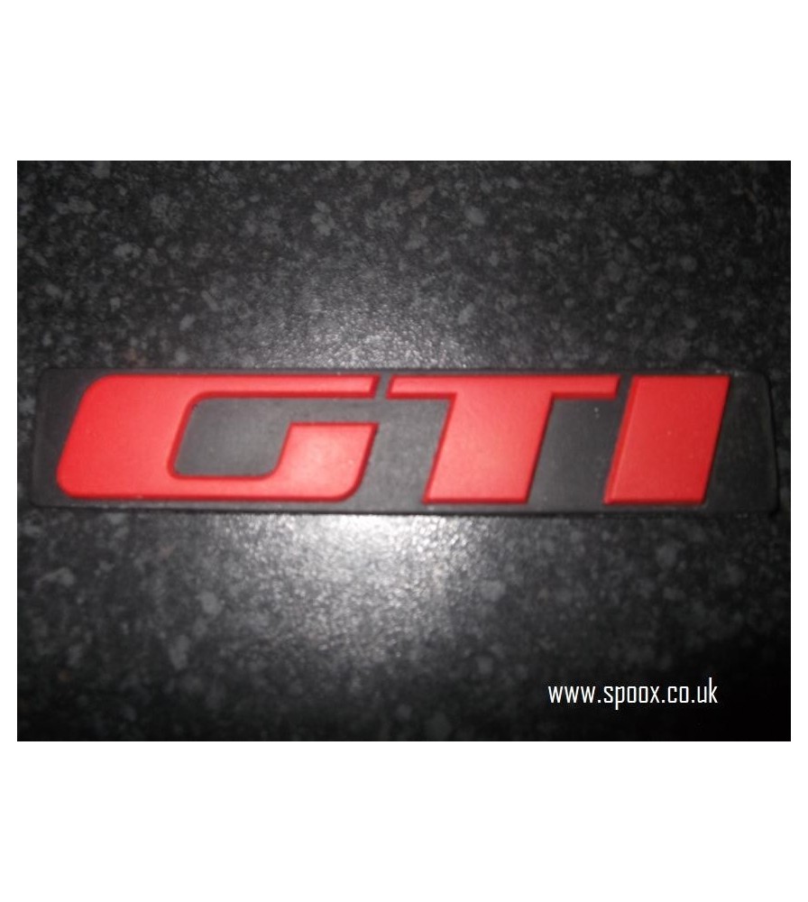 Genuine OE Peugeot 205 / 309 'GTI' tailgate badge - 8660.A1 - Spoox ...