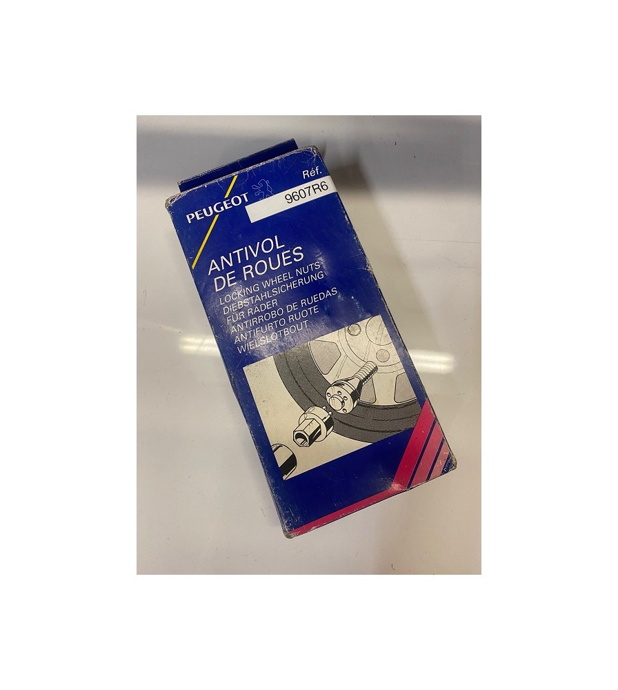 Genuine O/E Peugeot 205 GTI locking wheel bolt set - 9607.R6 - Spoox ...