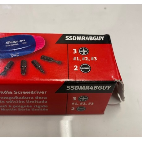 Snap-On Tools Guy Martin Limited Edition Ratchet Screwdriver - SSDMR4BGUY