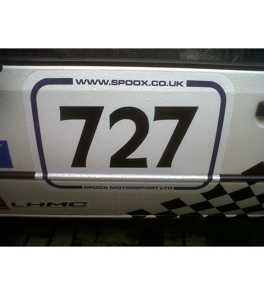 Race Numbers (0-9) - Spoox Motorsport