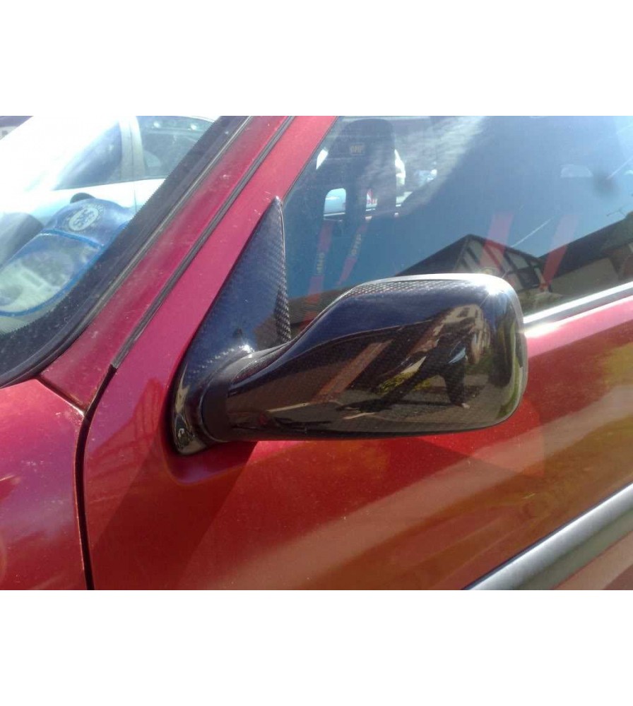 Citroen Saxo Carbon Fibre Mirror Base Plates - Spoox Motorsport